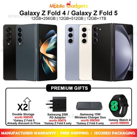 Samsung Galaxy Z Fold 5 Galaxy Z Fold 4 12gb256gb 12gb512gb