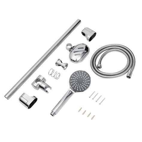 TEMPSA Tête Pomme de Douchette Pommeau Barre de Douche Support Savon Tuyau Kit Cdiscount
