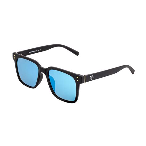 Capri Polarized Sunglasses Black Frame Blue Lens Sixty One