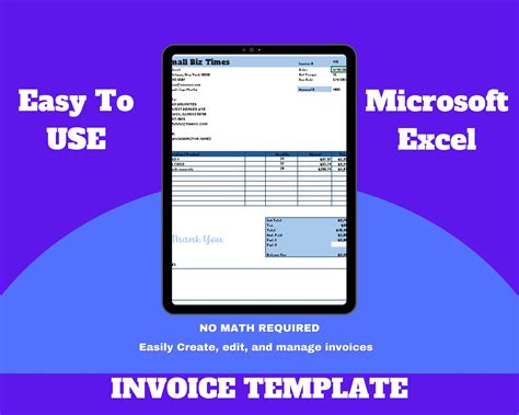 Invoice Template Invoice Management System Invoice Creator Microsoft Excel Invoice