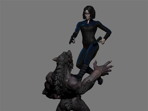 Selene Vs Lycan 3d Model 3d Printable Cgtrader