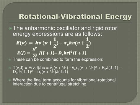 Vibrational Rotational Spectrum Of Hcl And Dcl