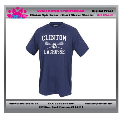 Clinton Lacrosse Unisex Shooter Shirt Chill Life Sport