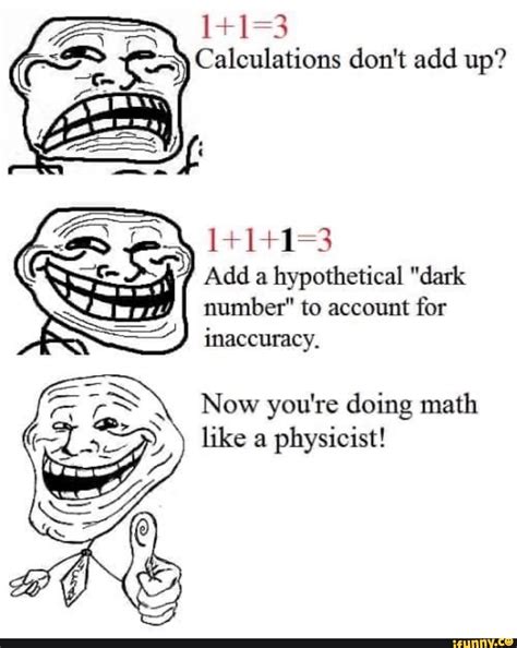 Calculations Dont Add Up Add A Hypothetical Dark Number To Account