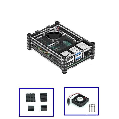 raspberry pi 4 model b abs etui plastboks hvid sk vicedeal
