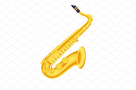 Illustration Of Saxophone Musical Masterbundles