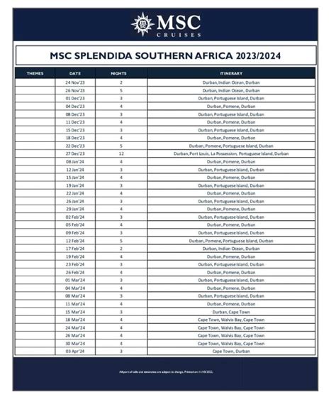 Msc Cruises Calendar 2024 Printable Word Searches