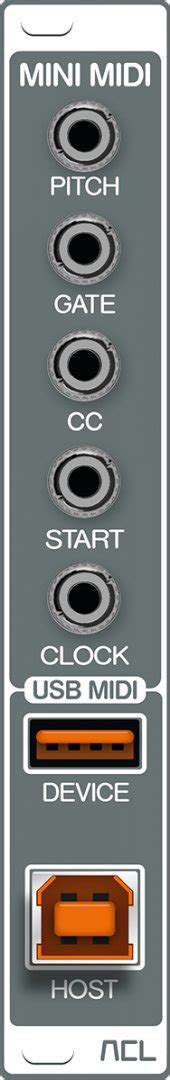 ACL MINI MIDI Eurorack Module On ModularGrid