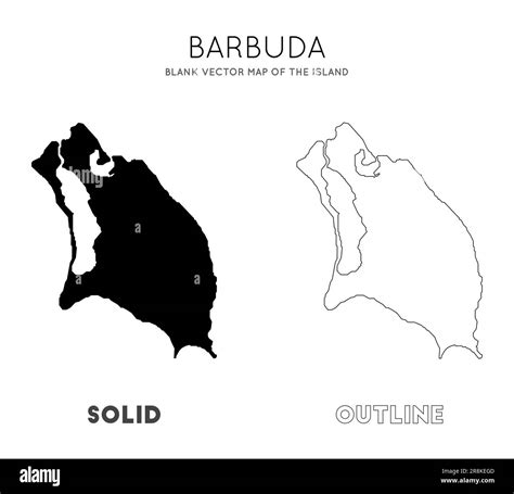 Barbuda Map Blank Vector Map Of The Island Borders Of Barbuda For