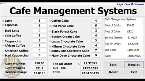 how to create café management systems in delphi full tutorial youtube