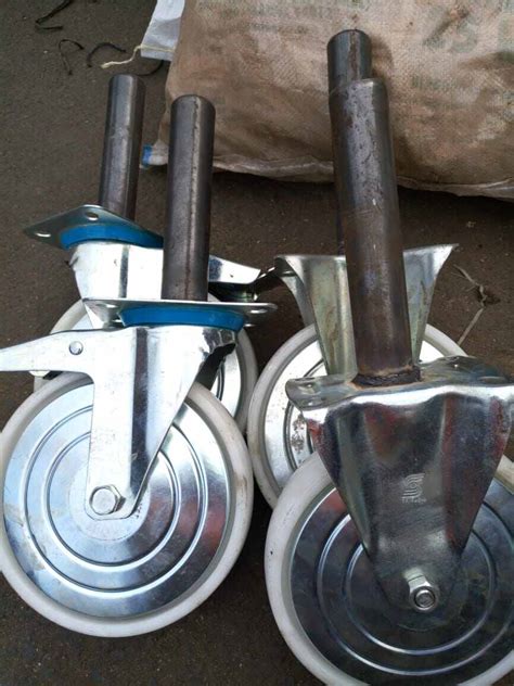 Roda Scaffolding 5 Inch Putih Nilon Medium Duty Atau Roda Steger