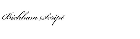 Bickham Script Font