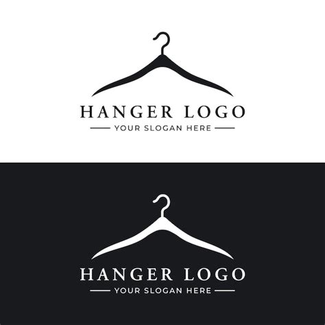 Premium Vector Simple Clothes Hanger Logo Design With Creative