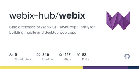 GitHub Webix Hub Webix Stable Releases Of Webix UI JavaScript