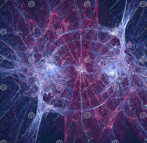 Luminous Fractals A Journey Through Quantum Light Stock Illustration