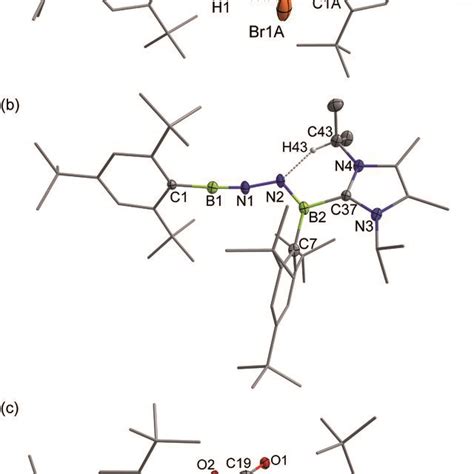 Solid State Structures Of 1 A 2 B 3 C And 4 D Hydrogen Atoms