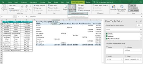 Pivot Table Update In Excel Examples How To Update