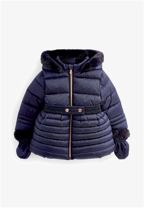 Baker By Ted Baker Baker By Ted Baker Navy Skirted Coat Téli Kabát