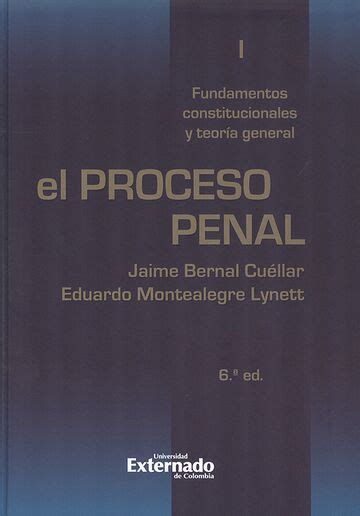 Proceso Penal Tomo I Fundamentos Constitucionales Y Teoría General