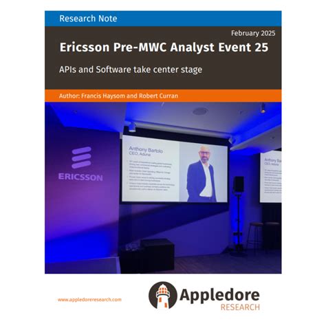 Ericsson Mwc2025 Appledore Research 🇬🇧 Jason Silver