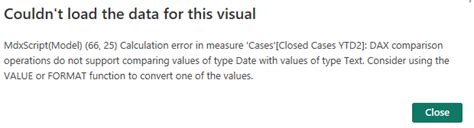 solved datesytd error microsoft fabric community