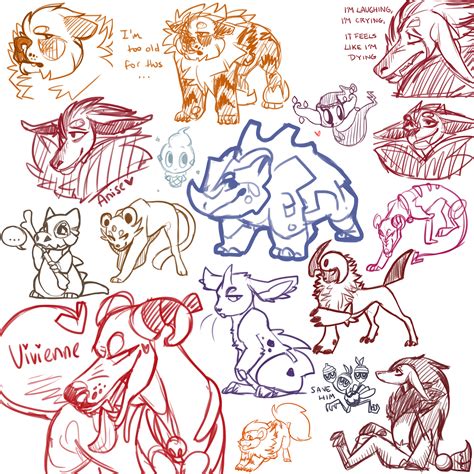 Pokemon Doodles By Flyteck On Deviantart