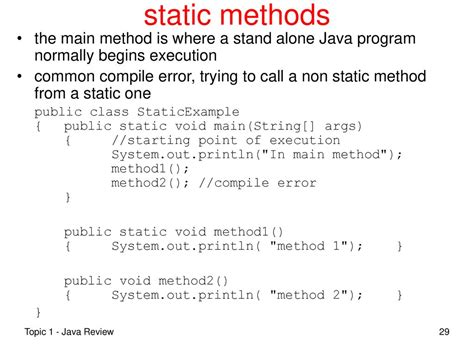 Topic 1 - Java Review. - ppt download