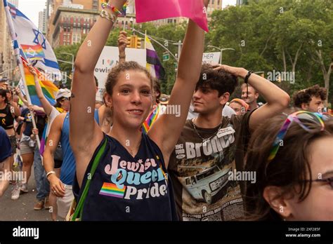 New York New York June 30 Jew York Pride Members Participate In The