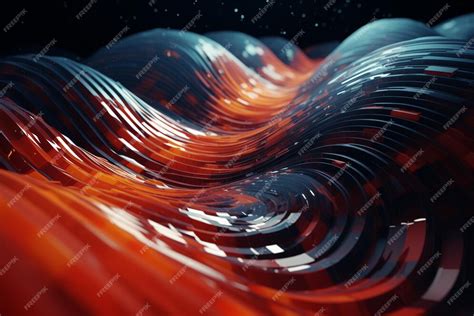 Premium Ai Image Surreal Abstraction Of Temporal Waves And Spatial