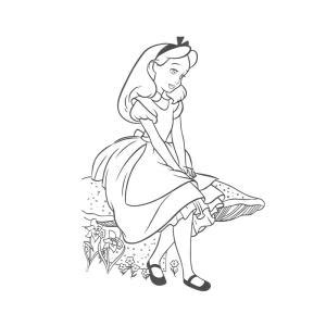Coloriage Alice Au Pays Des Merveilles