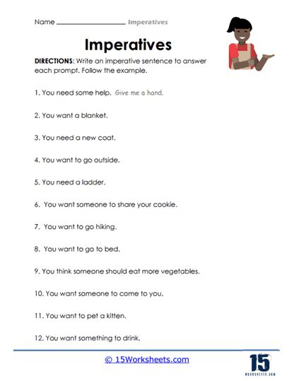 Imperatives Worksheets 15 Worksheets Library