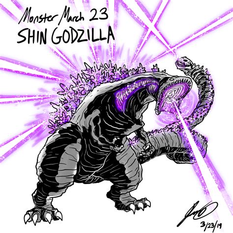 Kaiju Monster March 23 Shin Godzilla By Pyrasterran On Deviantart