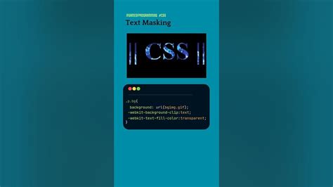 text masking using css 👾👨‍💻 css webdesign htmlcss cssanimation