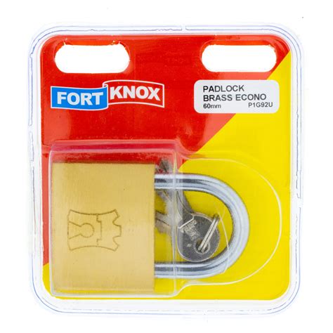 Padlock Brass Econo 60mm Q1 Fknox Hinterland