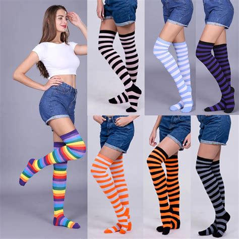 Women Sexy Thigh High Over The Knee Stockings Women Lady Girl Over The
