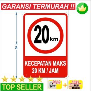 Jual Promo Rambu Batas Kecepatan Maksimal 35cm X 50cm Plat Alumunium