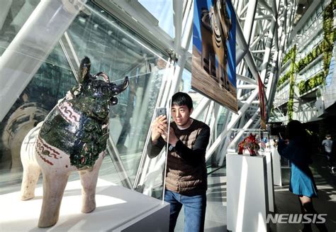 서울에 온 페루의 행운과 보호의 상징물 푸라카 황소 뉴시스pic