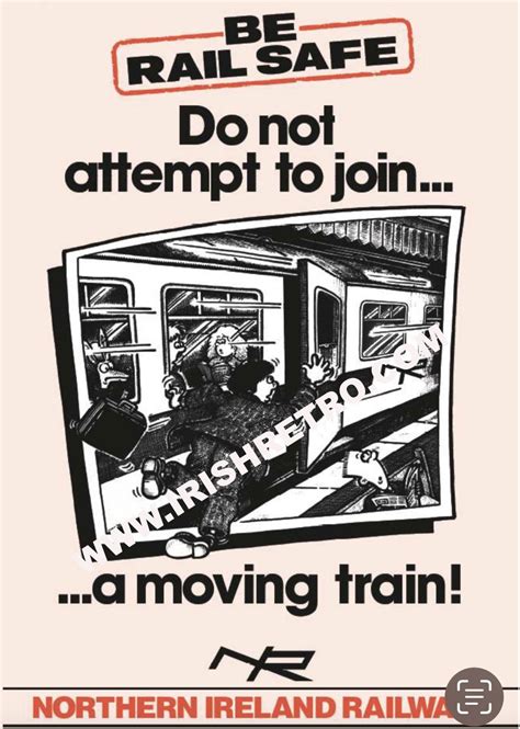 Nir Be Rail Safe A2 Poster V3 — Irish Retro Transport