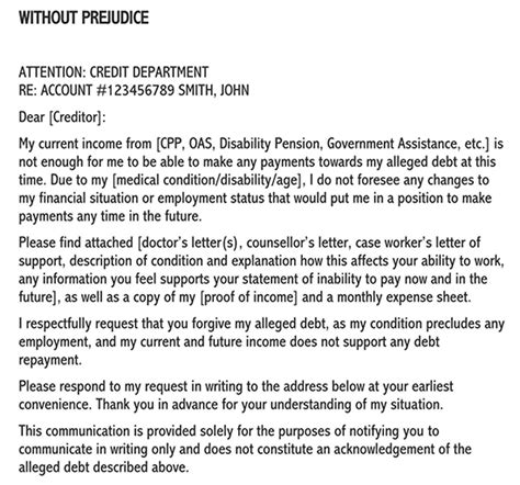 Debt Forgiveness Letter How To Write 6 Best Samples