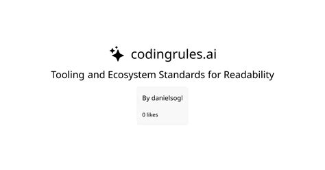 Tooling And Ecosystem Standards For Readability Coding Rules Codingrulesai
