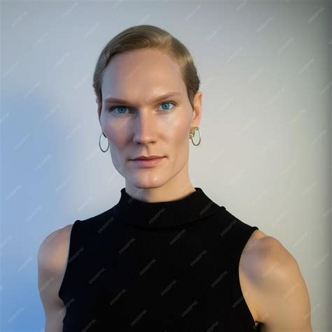 Premium Photo Fictional Portrait Of A Young Transgender Man As A