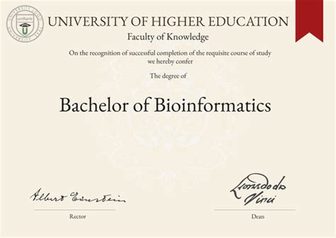 Bachelor Of Bioinformatics Bioinfo Bsc