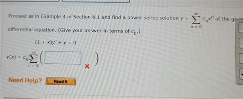 solved proceed as in example 4 ﻿in section 6 1 ﻿and find a