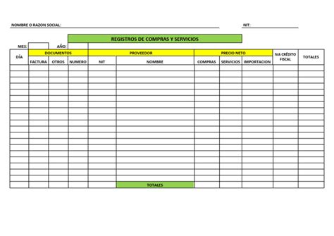 Libro De Compras Y Servicios Pdf