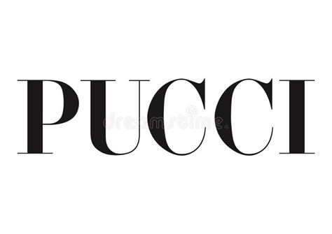 логотип pucci редакционное стоковое изображение иллюстрации