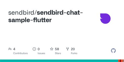 github sendbird sendbird chat sample flutter