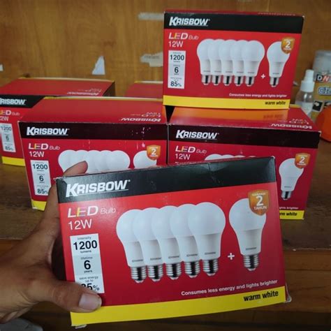 Jual Lampu Led Krisbow Watt Set Pcs Shopee Indonesia