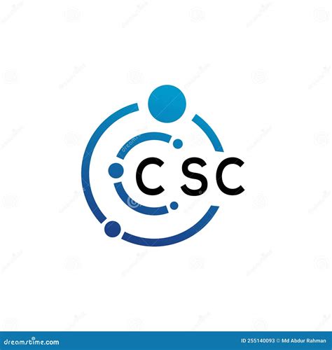 Csc Letter Logo Design On White Background Csc Creative Initials