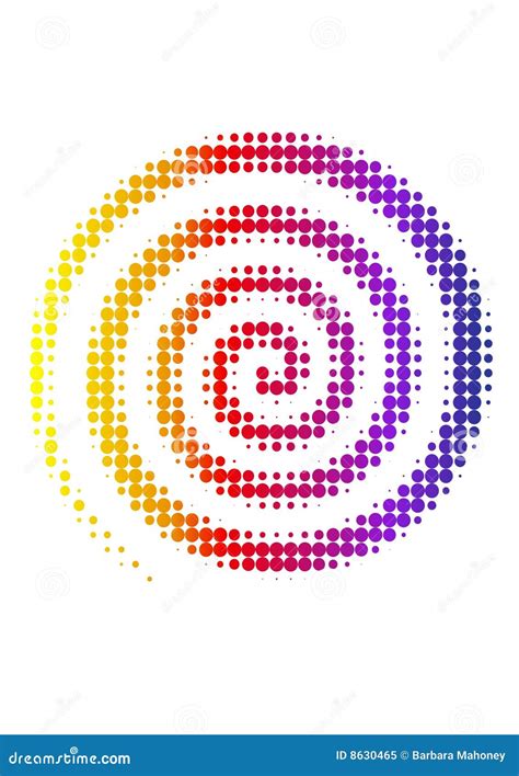 Spiral Halftone Stock Illustration Illustration Of Perception 8630465