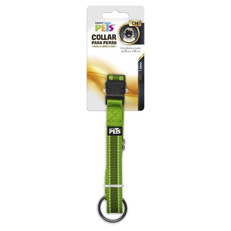 COLLAR CH CON ULTRA GRIP Y BANDAS REFLEJANTES VERDE Acuario Supremus